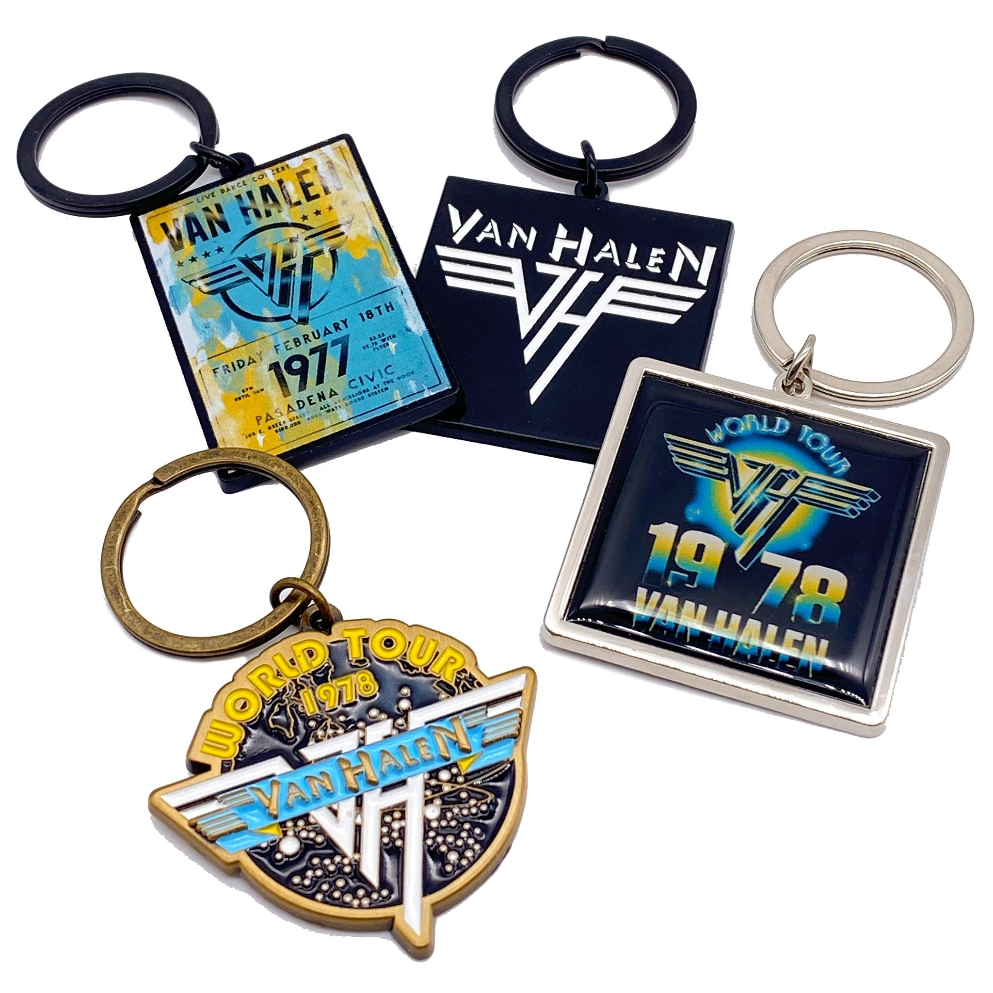 Van Halen Logo Enamel Keychain 4-Pack