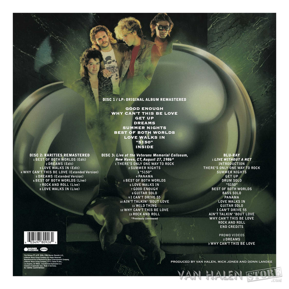 5150 (Expanded Edition) LP/3CD/Blu-ray Set