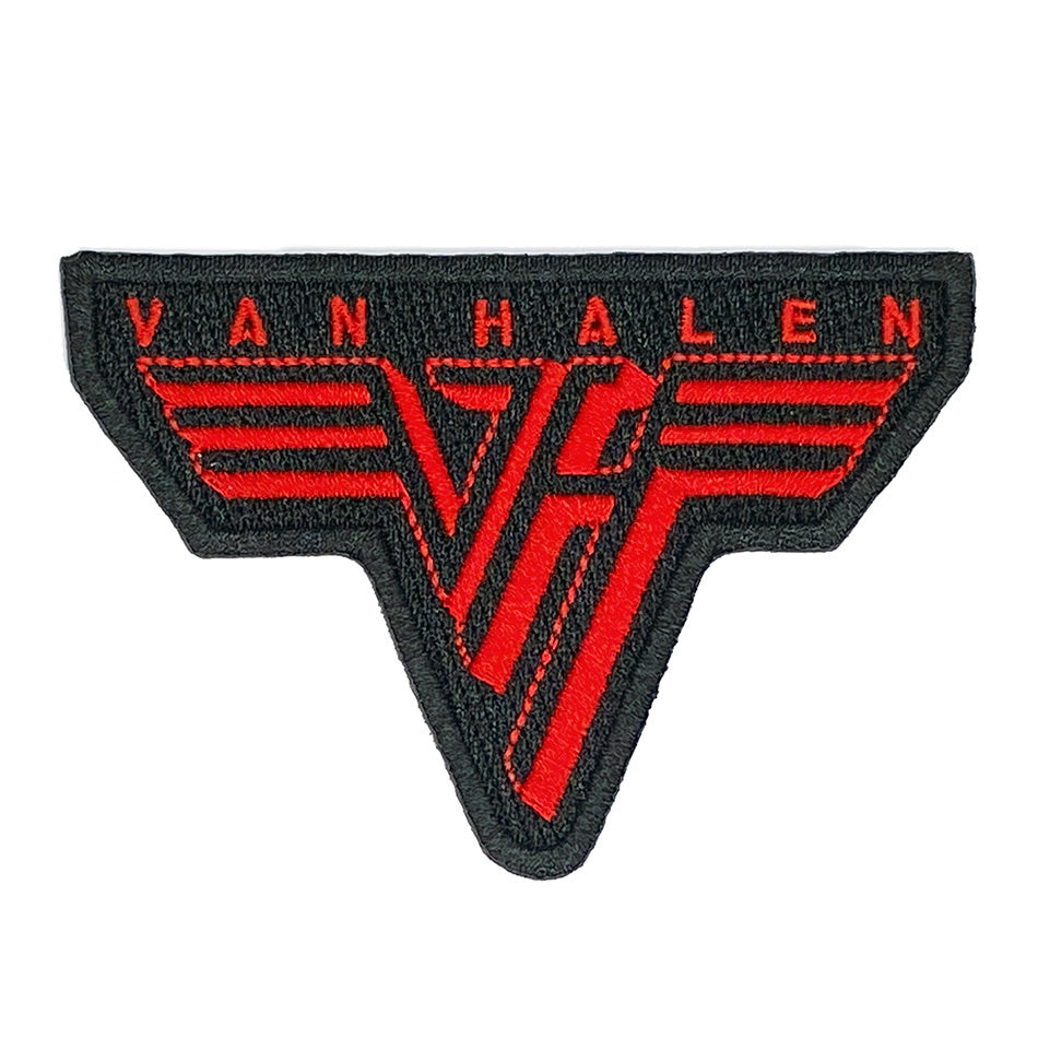 Red & Black Van Halen Embroidered Iron-On Patch